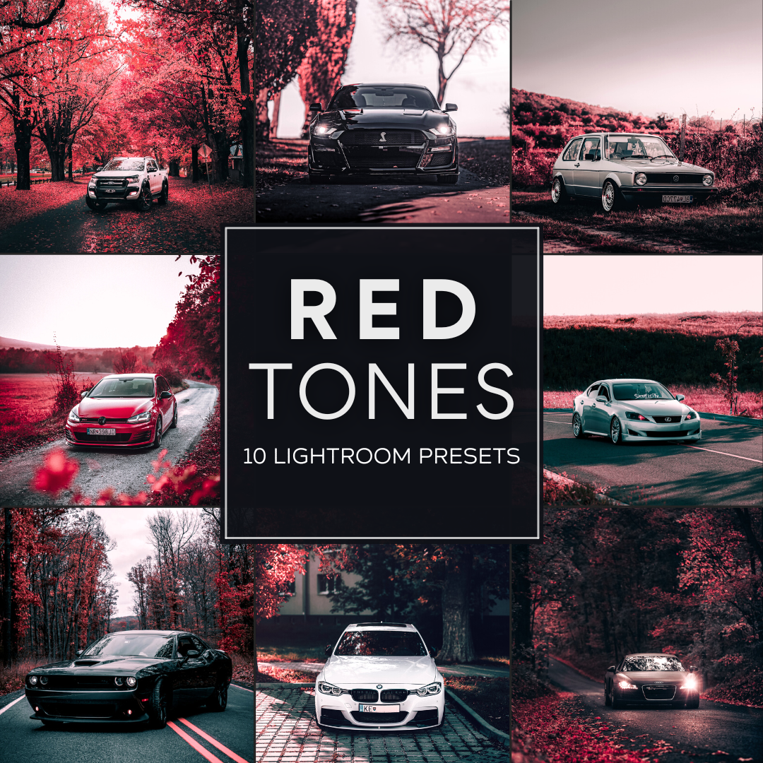 Red Tones Lightroom Presets Pack – Digital Bolt Ons